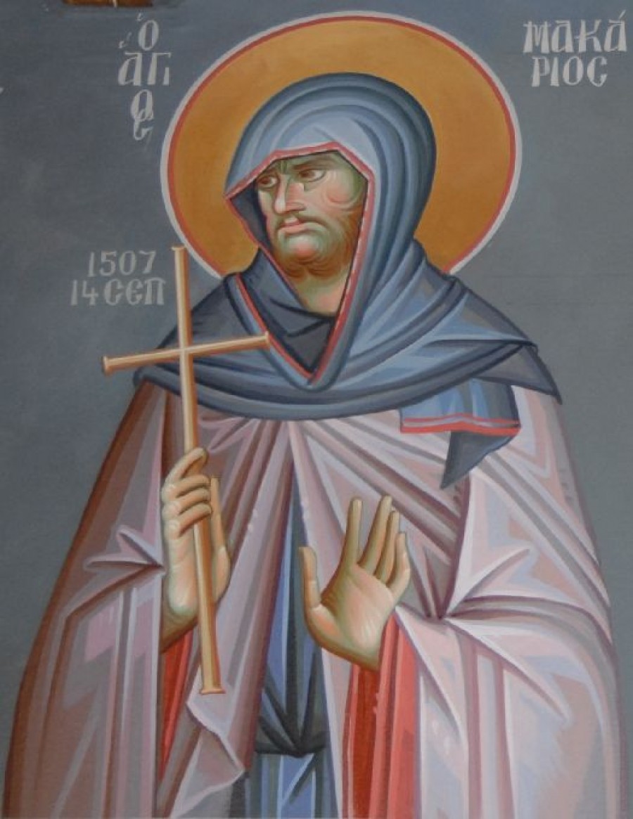 Saint Makarios the Martyr, disciple of Saint Niphon, Patriarch of ...