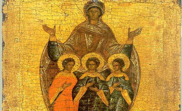 Martyr Sophia and her 3 Daughters: Faith, Hope and Love | PEMPTOUSIA