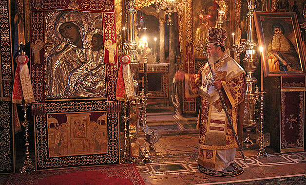 The feast of the icon of Our Lady Theotokos Paramythia at Vatopaidi ...